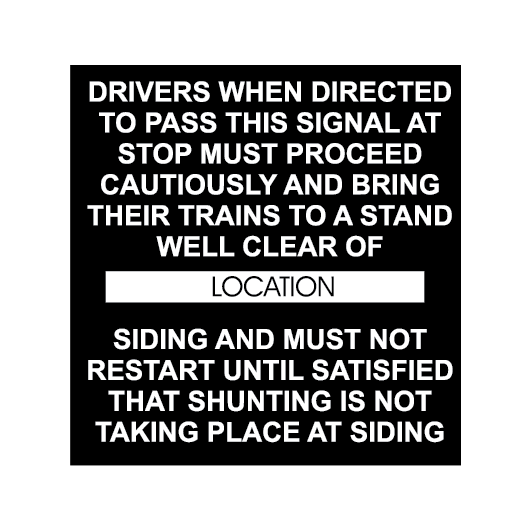 Prohibitive signs | RailSafe