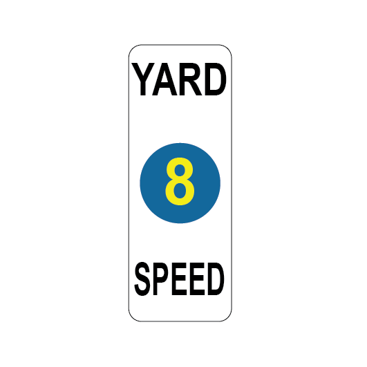 YARD SPEED signs | RailSafe