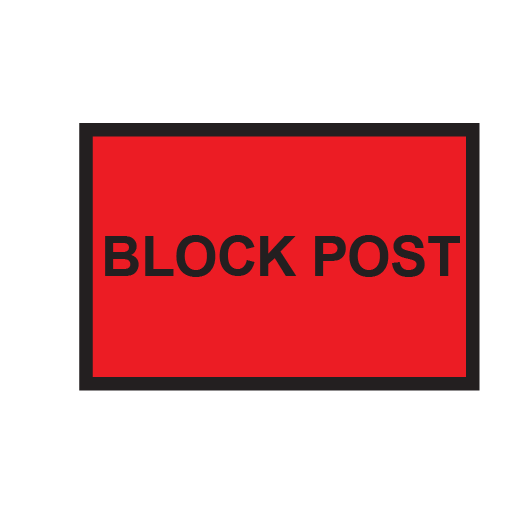 BLOCK POST signs | RailSafe