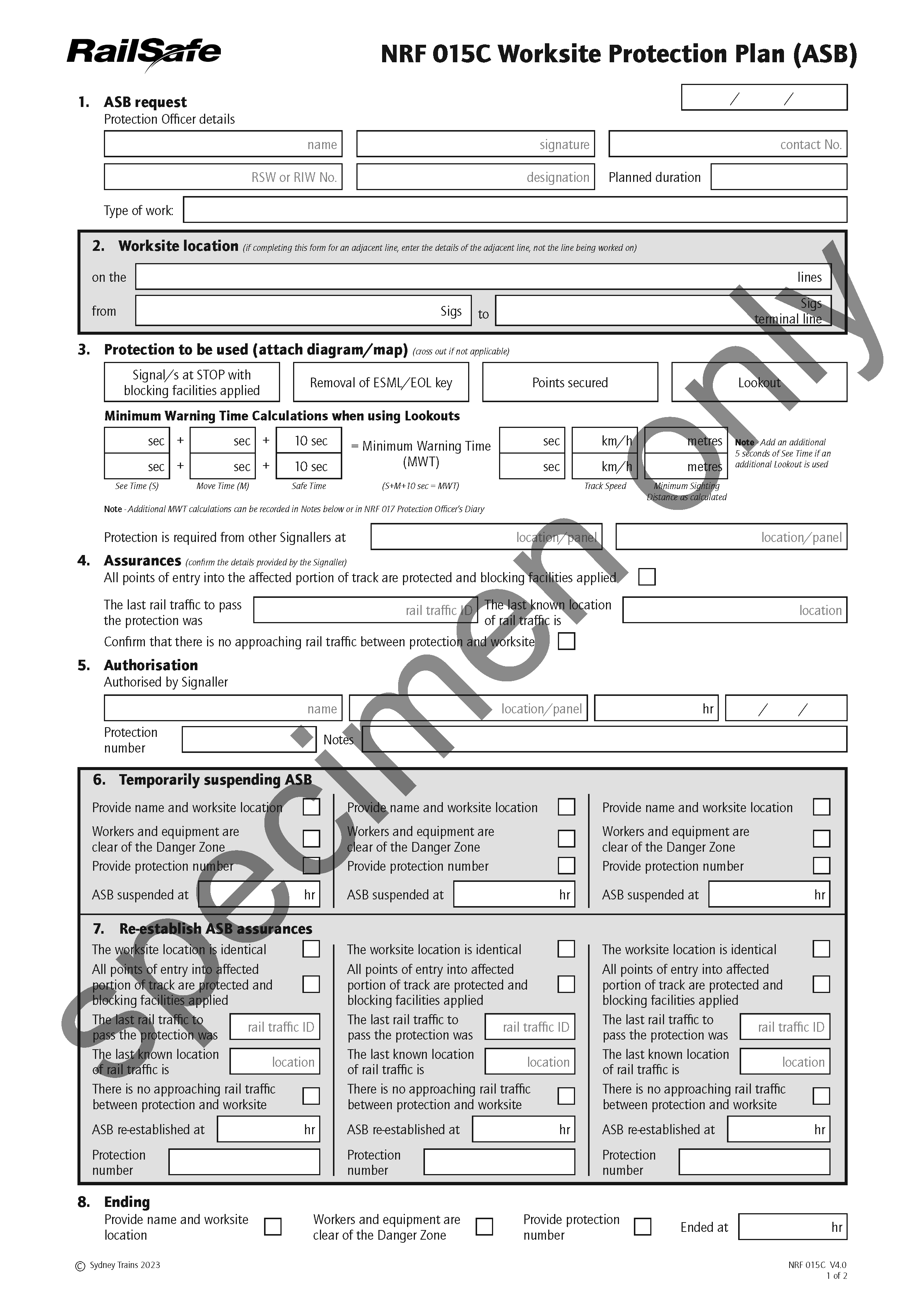 NPR 015 Using a Worksite Protection Plan | RailSafe