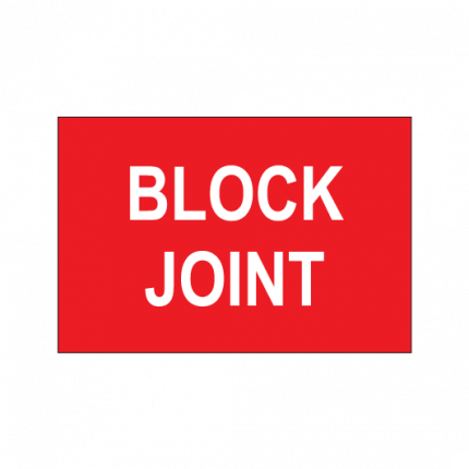 BLOCK JOINT signs | RailSafe