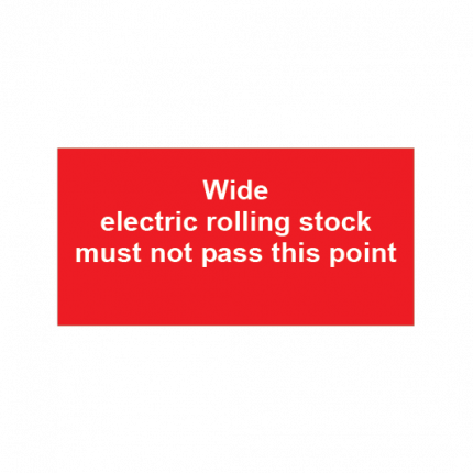 Electric train signs | RailSafe