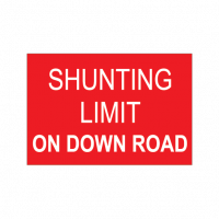 SHUNTING LIMIT signs | RailSafe