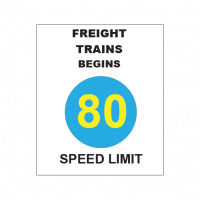 Speed signs | RailSafe